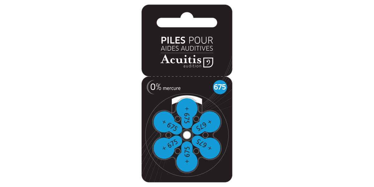 Hearing aids batteries - 675 – Acuitis